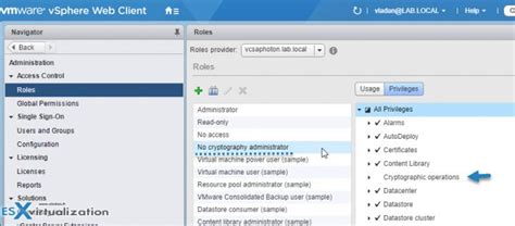 Vcp6 5 Dcv Objective 1 Configure And Administer Role Based Access Control Esx Virtualization
