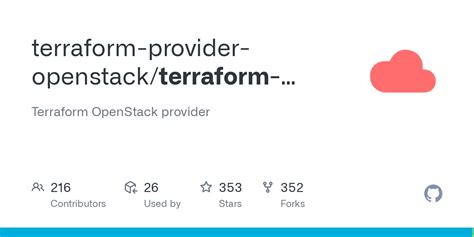 Github Terraform Provider Openstack Terraform Provider Openstack