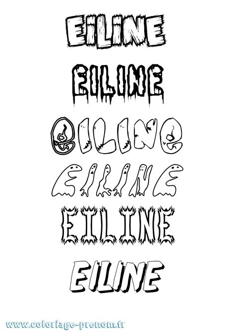 Coloriage Du Pr Nom Eiline Imprimer Ou T L Charger Facilement
