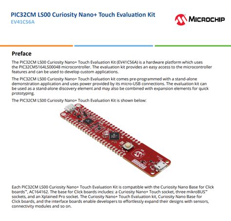 Documentation For The PIC CM LS Curiosity Nano Evaluation Kit EEE Module