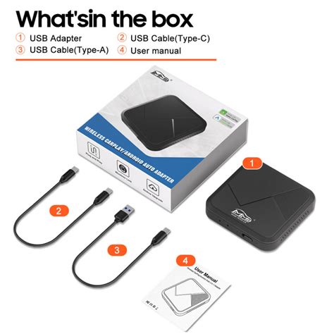 Wireless Carplay Android Auto Adapter Factory Wired Convert Wireless Carplay Android Auto Plug