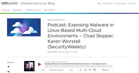 Smart Call Telecom On Linkedin Podcast Exposing Malware In Linux Based Multi Cloud