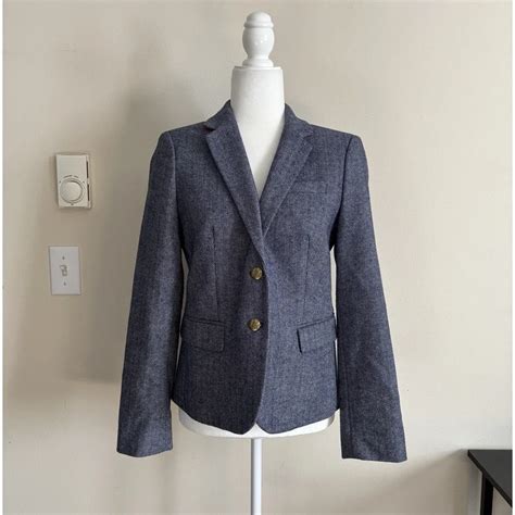 J Crew Factory Jackets And Coats J Crew Herringbone Wool Blend