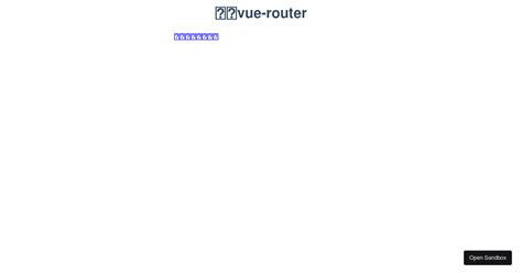 Mock Vue Router Codesandbox