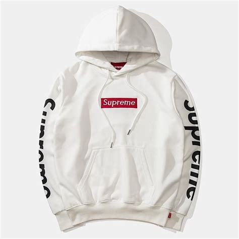 Nwt Supreme Boxed Logo Printed Fashion Pullover Hoodie Sweatshirt