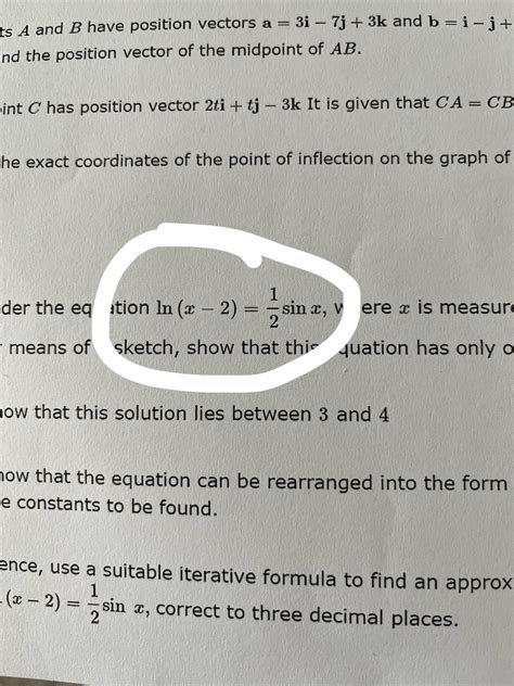 How Do I Rearrange This Into The Form X E A Sinx B R Mathshelp
