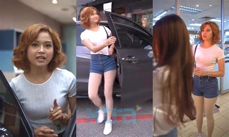 Pakai Seluar Pendek Hampir Nampak Bontt Baju Ketat And Sendat