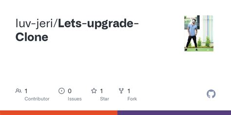 Github Luv Jeri Lets Upgrade Clone