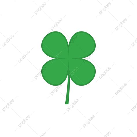 흰색 배경에 고립 된 네 잎 클로버 벡터 아이콘 만화 실루엣 단순한 Png 일러스트 및 벡터 에 대한 무료 다운로드 Pngtree