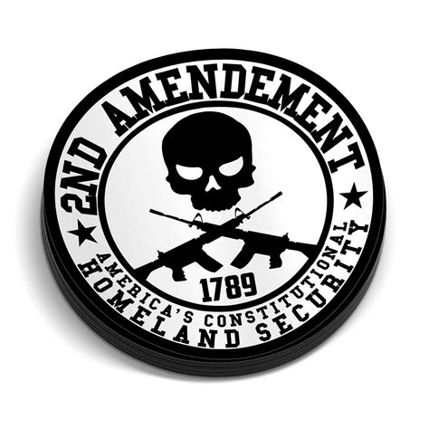 2nd Amendment Decal Armed American Supply