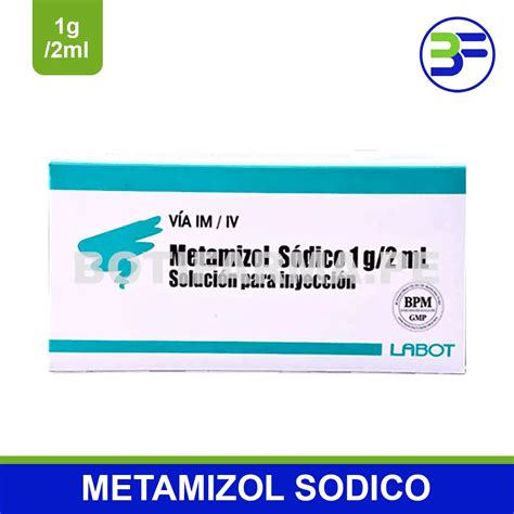 Metamizol Sódico 1 G Ampolla Solución Inyectable Analgésica
