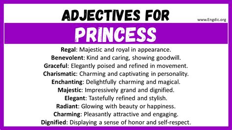 20 Best Words To Describe Princess Adjectives For Princess Engdic