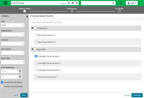 How Do I Run The End Of Event Process Circuitree Supportcircuitree Support