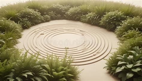 Concentric Circles In A Sandy Or Beige Background Stock Illustration Illustration Of Drawing