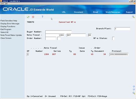 Processing Electronic Nota Fiscal NFe In Normal Mode