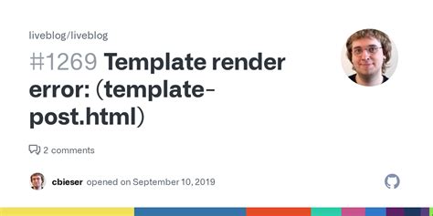 Template Render Error Template Post Html Issue Liveblog Liveblog GitHub