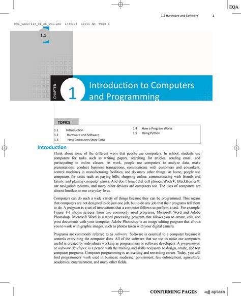 Computer Lecture Notes 1 Hardware And Software 1 M01gadd711901sec01 13008 1255 Am Page