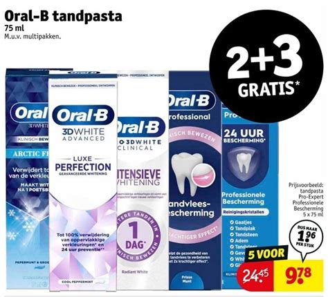 Oral B Tandpasta 75 Ml Muv Multipakken Aanbieding Bij Kruidvat