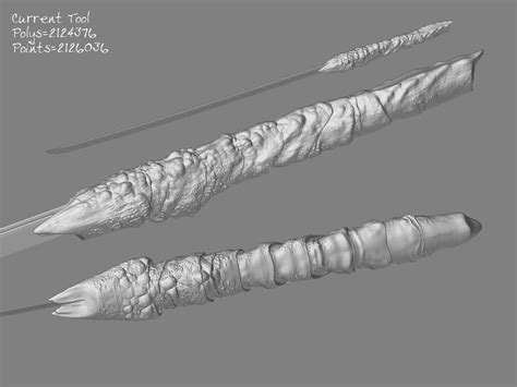 Detailed Sword Wnot So Detailed Displacementhelp Zbrushcentral