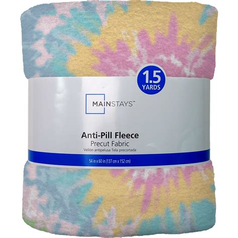 Mainstays 15 Yards 100 Polyester Lux Anti Pill Fleece Tie Dye Multi