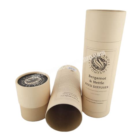 Custom Eco Friendly Material Round Cylinder Kraft Paper Cardboard Tube