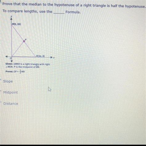 Median Of A Right Triangle