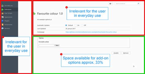 Dedicated Options Window With Webextensions Development Mozilla
