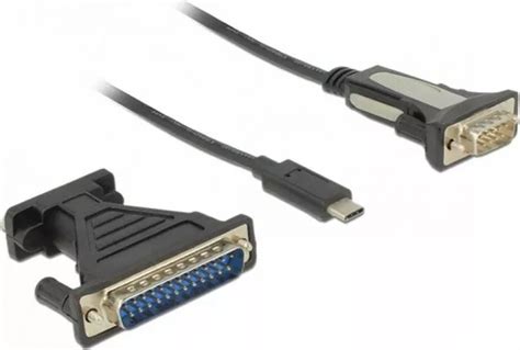 Adaptor Delock Usb C La Serial Rs232 Db9 Adaptor Db25 Ftdi 62904
