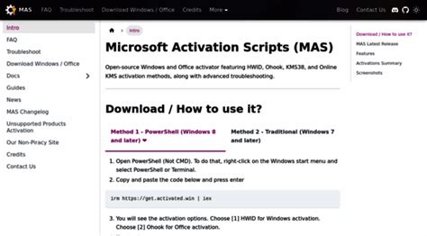 Massgrave Dev Microsoft Activation Scripts Mas Sgrave