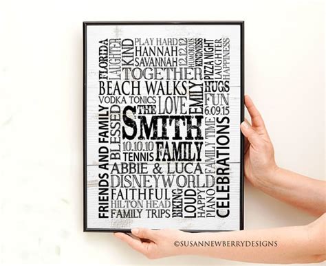 Palabras Personalizadas En Lienzo Lienzo Personalizado Con Nombres