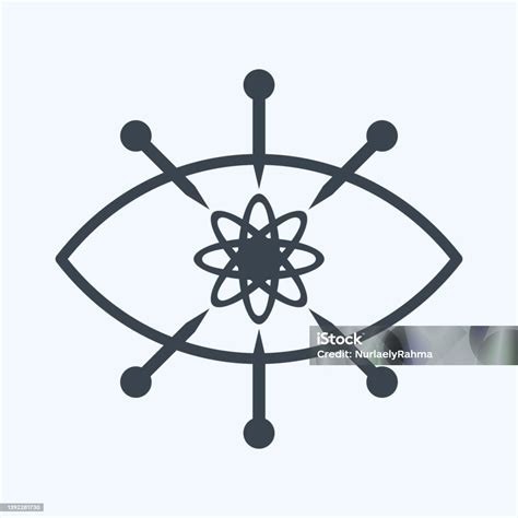 아이콘 관찰 데이터 분석 기호에 적합합니다 글리프 스타일 편집 가능한 간단한 디자인 디자인 템플릿 벡터 간단한 기호 그림 가상