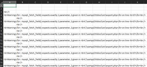 Export Table Data To Excel Using Php And Mysqli Free