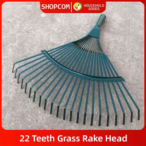Shopcom Grass Rake For Gardeninggarden Lawn Rake 22 Toothhighly