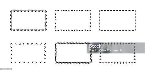 낙서 프레임 세트 손으로 그린 모노그램 디자인을위한 간단한 스케치 요소가있는 에깅스와 간부 0명에 대한 스톡 벡터 아트 및 기타
