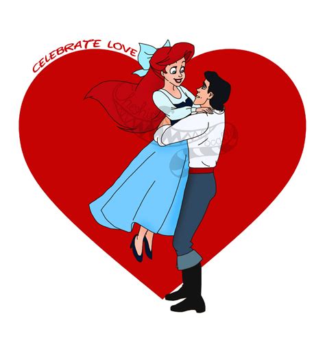 Disney Love Celebration 43 Ariel Eric By Cheshirescalliart On