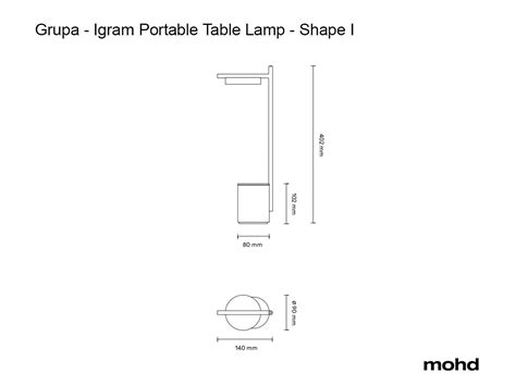 Igram Lampada Da Tavolo Portatile Indoor Outdoor Shape I Grupa Mohd
