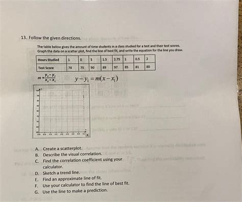 solved 13 follow the given directions the table below