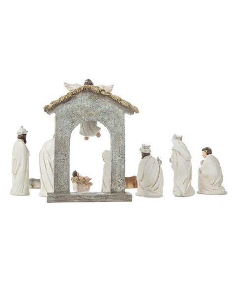 Glitzhome 11 Piece Resin Nativity Figurine Set Macys