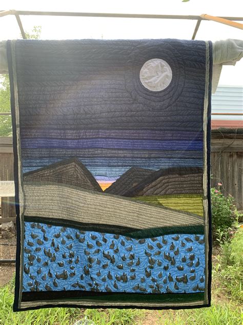 Moon Glow Over Coot Pond Just Finished This Quilt For My Daughter Who