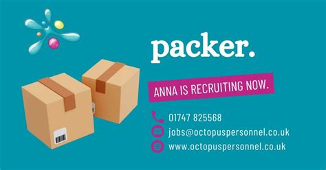 Octopus Personnel On Linkedin Anna Is Recruiting For Packers In Gillingham 🐙 Job Ref 7 174 ⏰