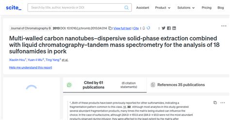 Multi Walled Carbon Nanotubesdispersive Solid Phase Extraction Combined With Liquid