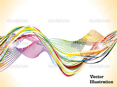 Abstract Colorful Shiny Wave Background Stock Vector By ©rioillustrator 19744133