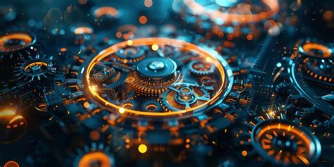 Premium Photo Abstract Productivity Background With Efficient Workflow Systems And Time