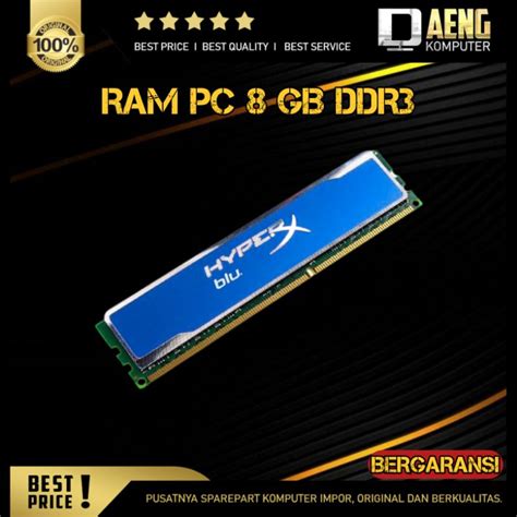 Jual Ram Ddr3 8gb Ram Pc Ddr3 8gb I Ram 8gb Ddr3 Pc Gaming Ada Case Pendingin Murah Shopee