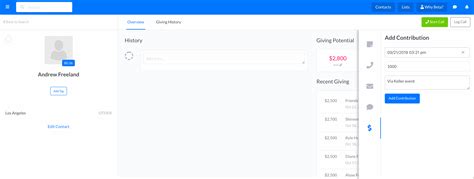 manually log a contribution calltime ai