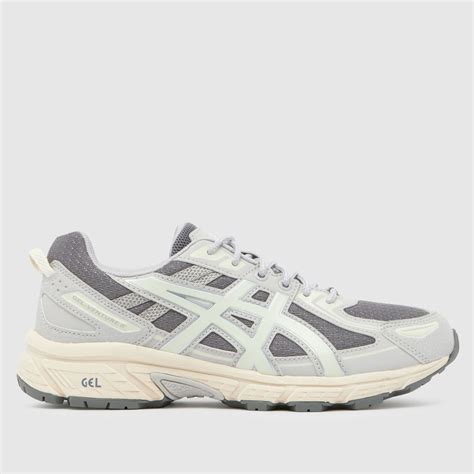 Womens White & Grey ASICS Gel-venture 6 Trainers | schuh