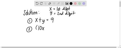 Solved The Sum Of Two Digit Number Is 9 If 27 Subtracted From The
