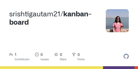 GitHub Srishtigautam Kanban Board