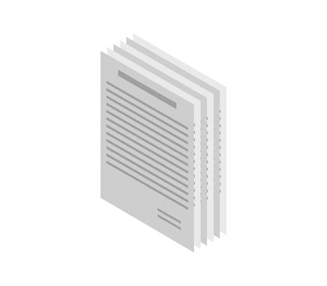 Premium Vector Isometric Document