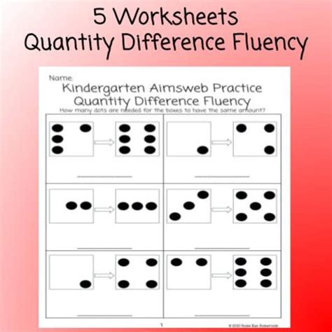 Kindergarten Aimsweb Math Practice Worksheets By Home Run Homeroom